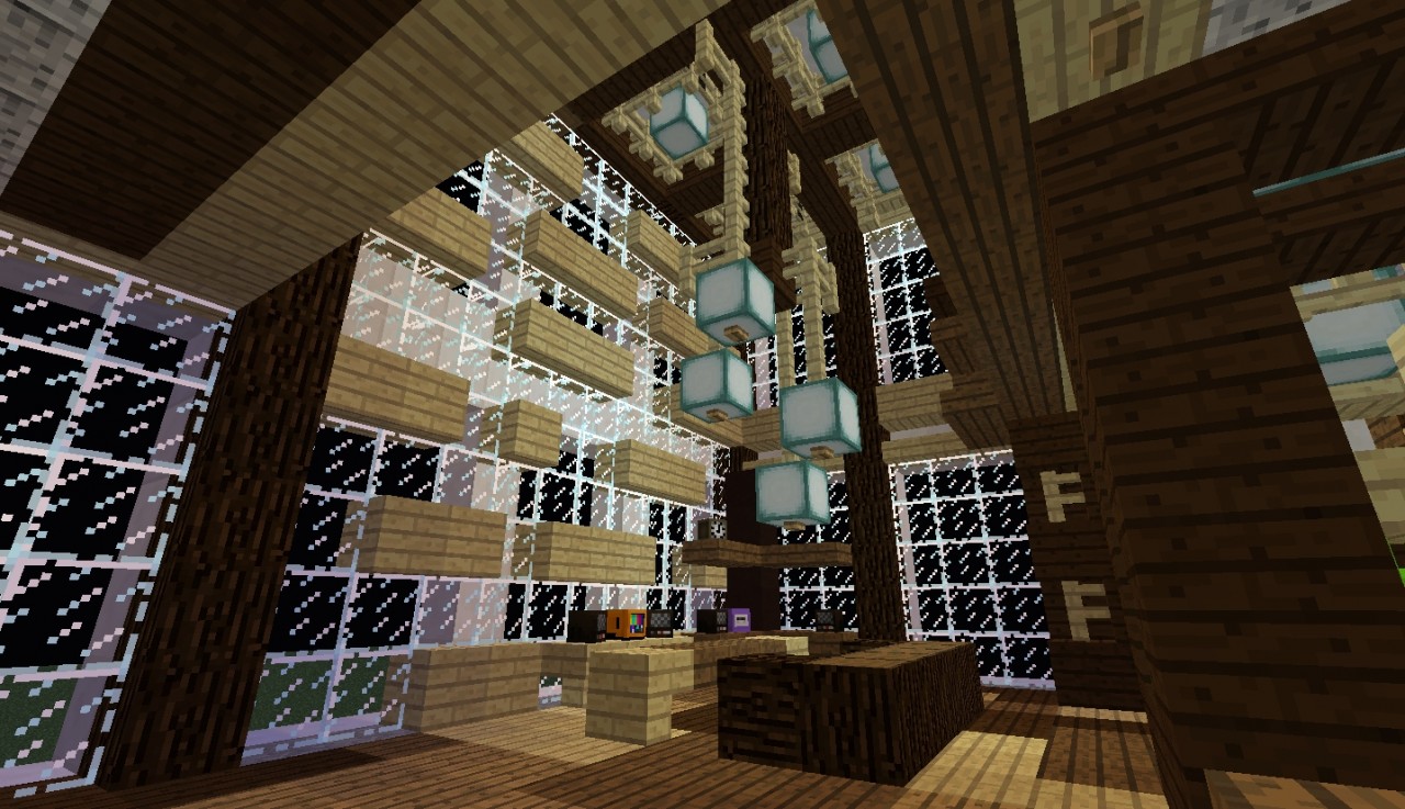 Modern wood loft Minecraft Map