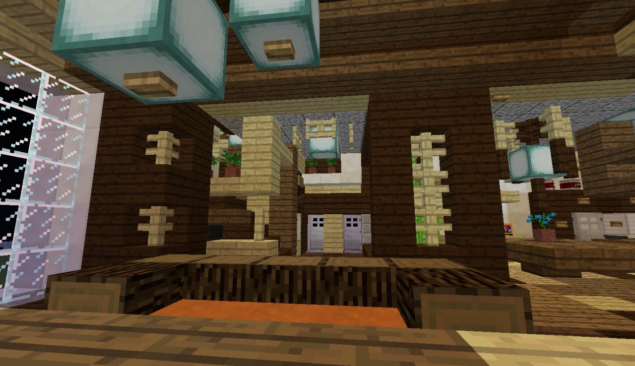 Modern wood loft Minecraft Map