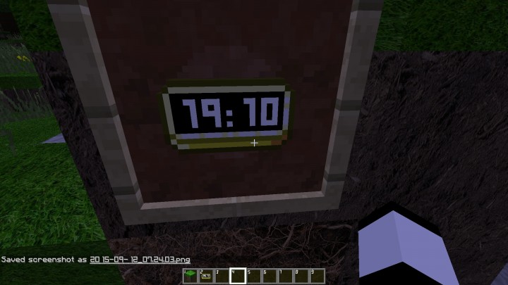 animated digital item clock Minecraft Map