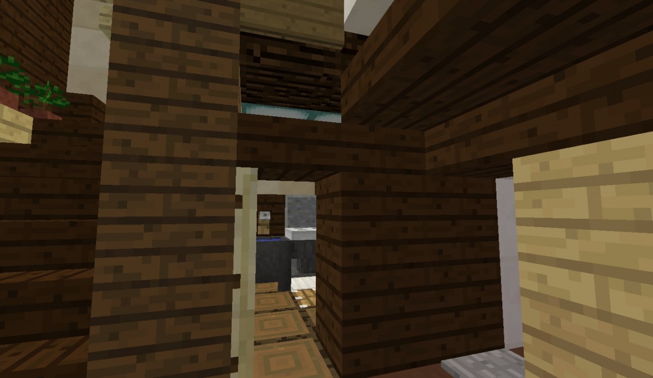 Modern wood loft Minecraft Map