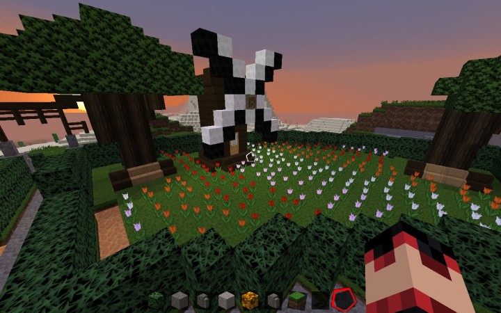 Japanese Town Square ~ Circle 60x60 Day 2 Minecraft Map