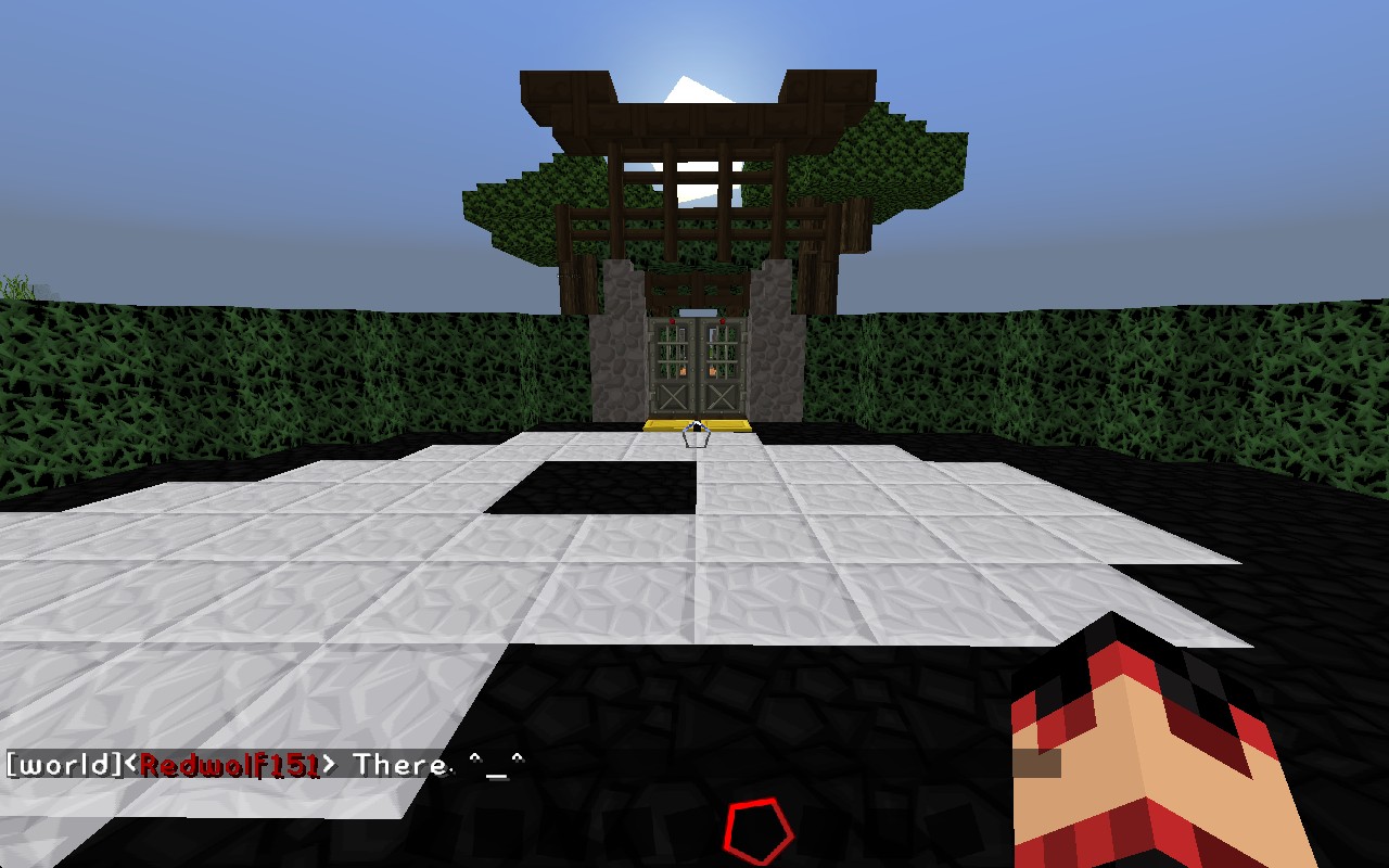 Japanese Town Square ~ Circle 60x60 Day 2 Minecraft Map