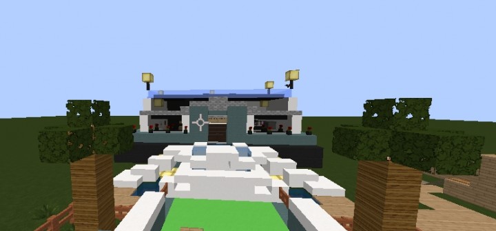 Epic Modern House Build Minecraft Map