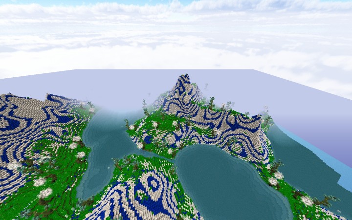 Crazy Alien Planet [1Kx1K] [alien planet edition] Minecraft Map