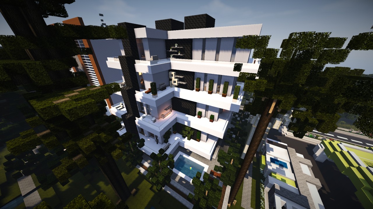 Modern Apartment Complex Minecraft Map