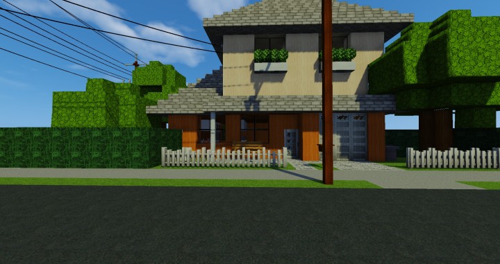 Small Modern Family Home (Furbished) Minecraft Map