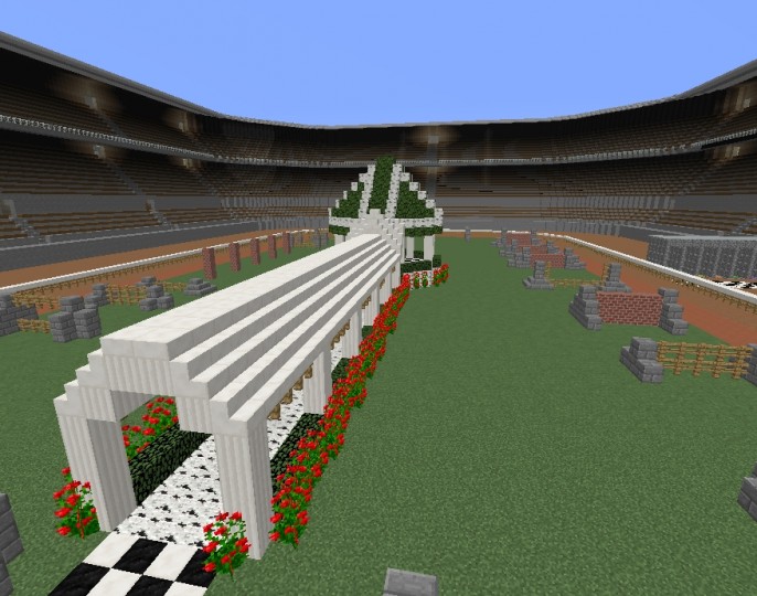 Horse Racing Stadium Minecraft Map