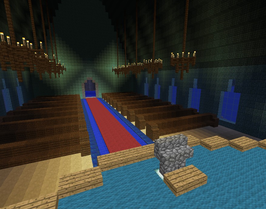 Water Temple/Church Minecraft Map