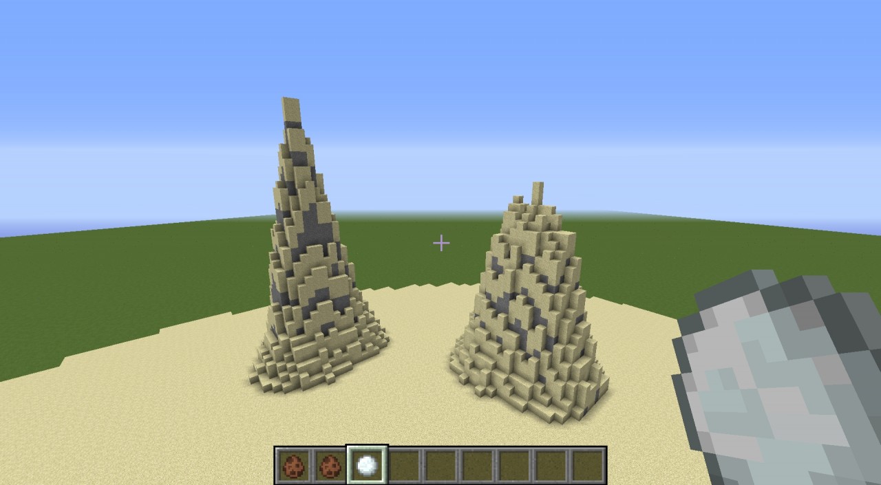 MOUNTAINS IN ONE CLICK - Terrain generation with command blocks ...