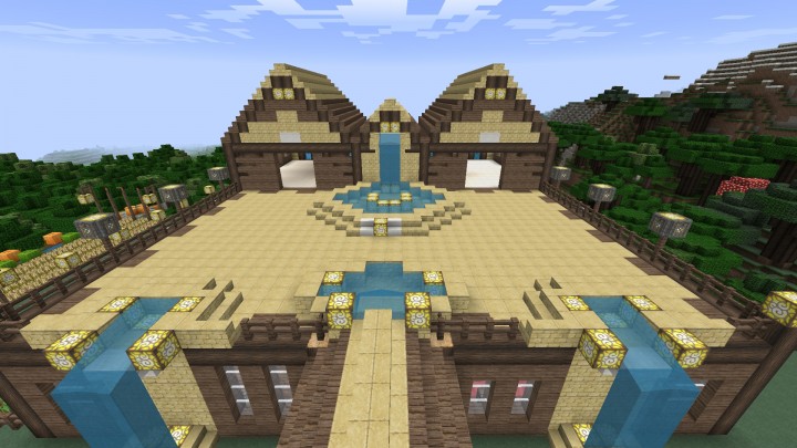 Everlit mansion & Everburn village Minecraft Map