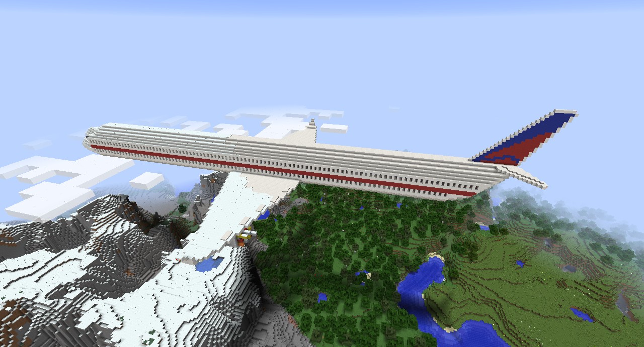 Boeing 797 Triple-Decker (Delta Airlines) Minecraft Map