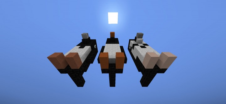 Small penguin statues Minecraft Map
