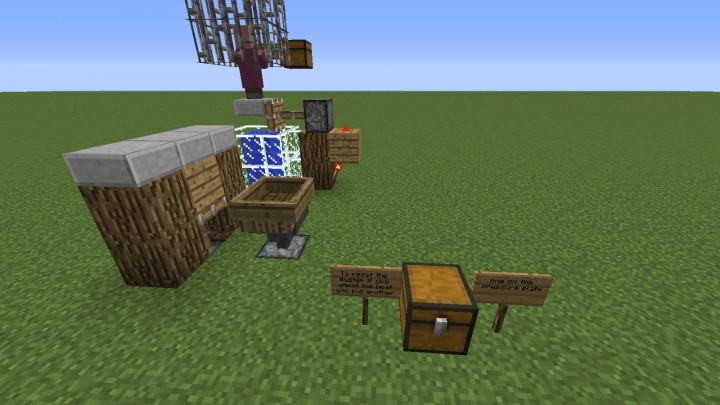 REDSTONE DROP THE VILLAGER GAME Minecraft Map