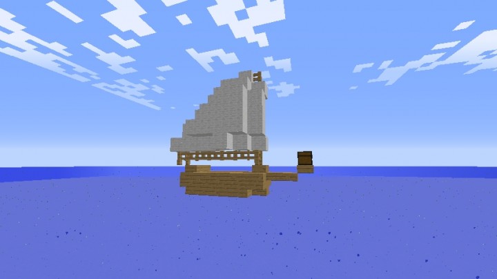 Medieval Fishing Boat Minecraft Map
