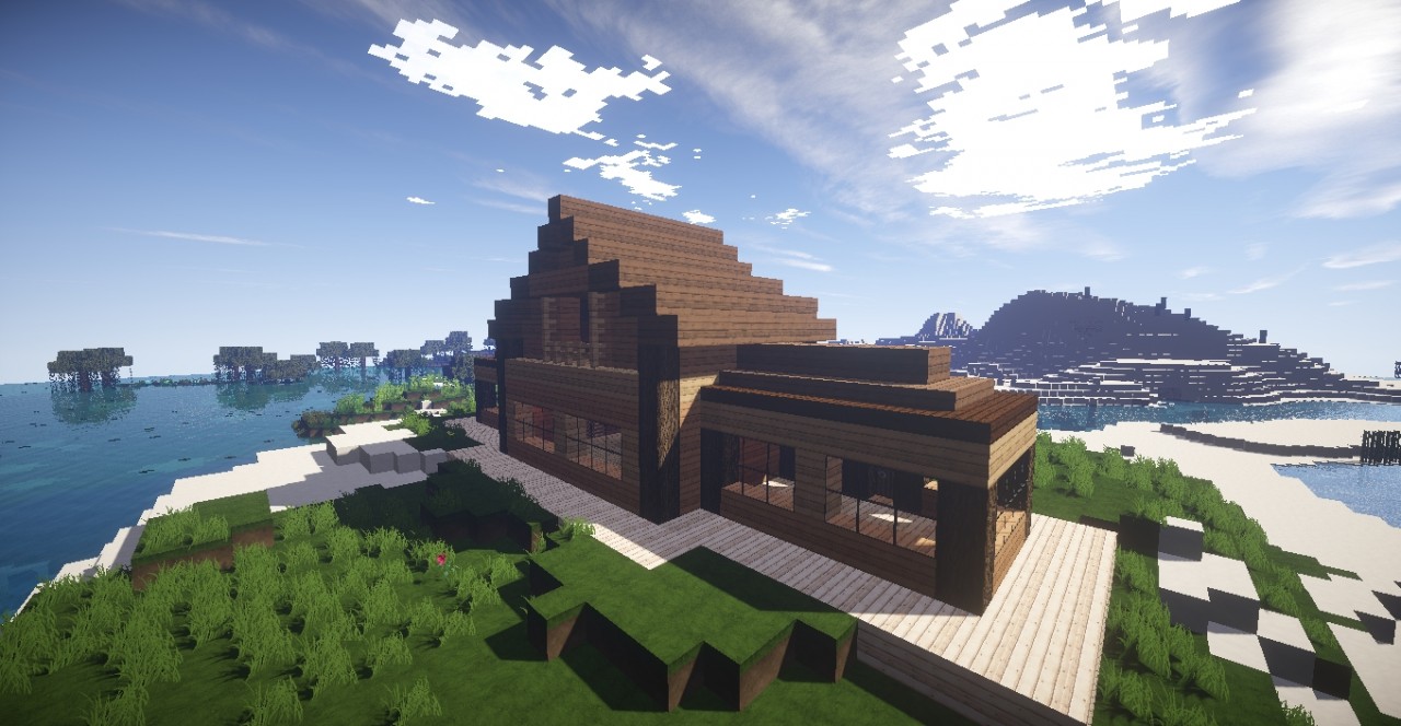 Beautiful Wooden House Minecraft Map