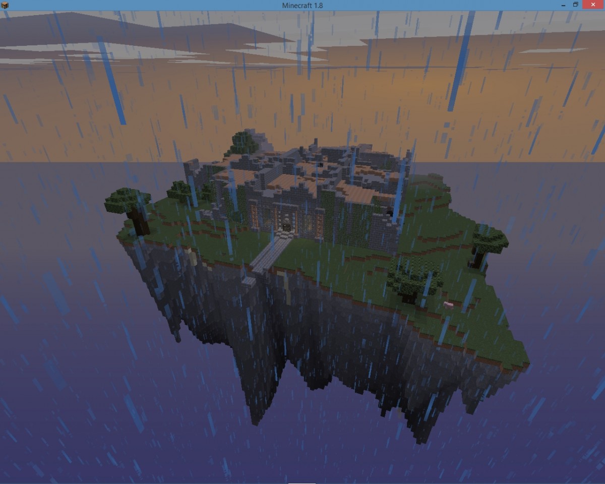 Flying Castle Ruin Minecraft Map