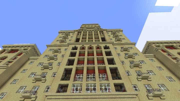Soviet apartment building, Kiev Minecraft Map
