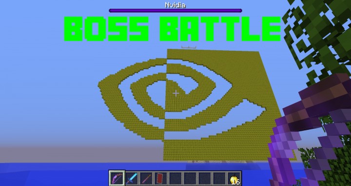 [15w46a]Nvidia Boss Battle Minecraft Map