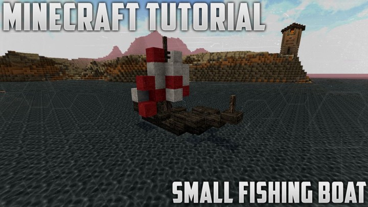 Minecraft Tutorial - Small Fishing Boat Minecraft Project