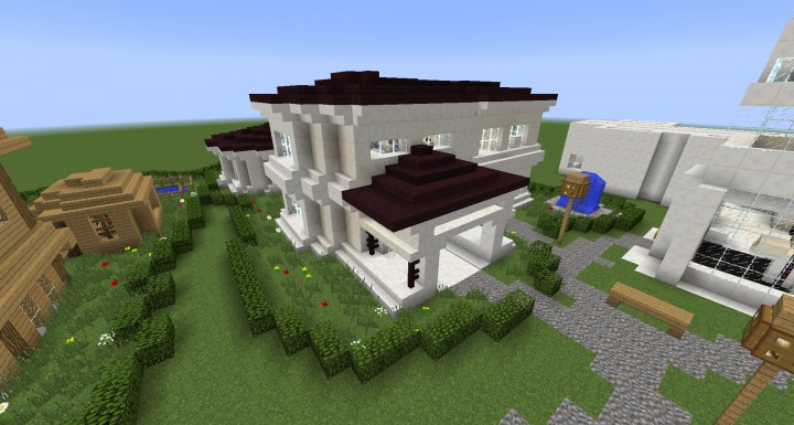 Modern Quartz House Minecraft Map