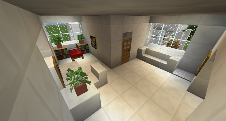 Modern Quartz House Minecraft Map