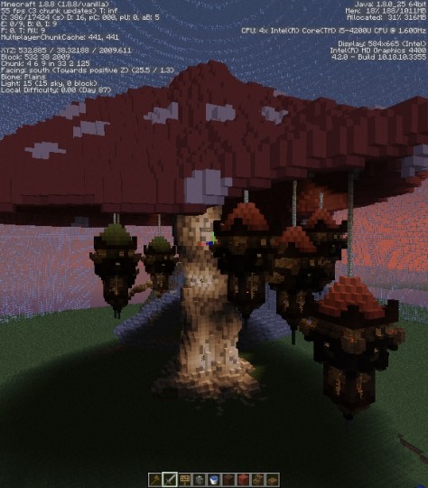 Mushroom Village Minecraft Map