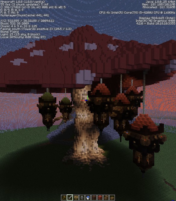 Mushroom Village Minecraft Map