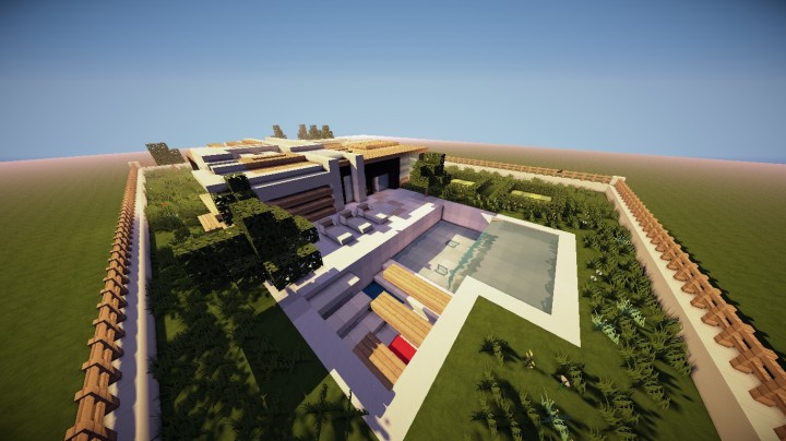 Wood & Quartz Modern House [1.8] Minecraft Project