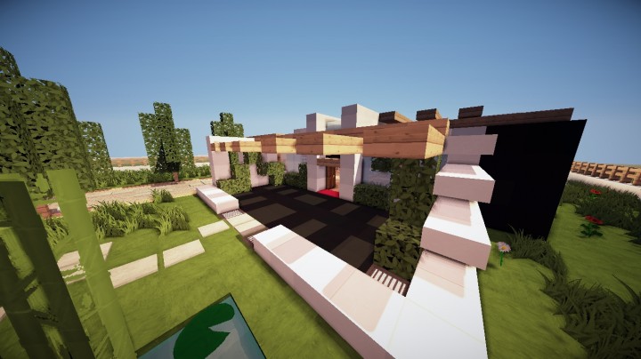 Wood & Quartz Modern House [1.8] Minecraft Project