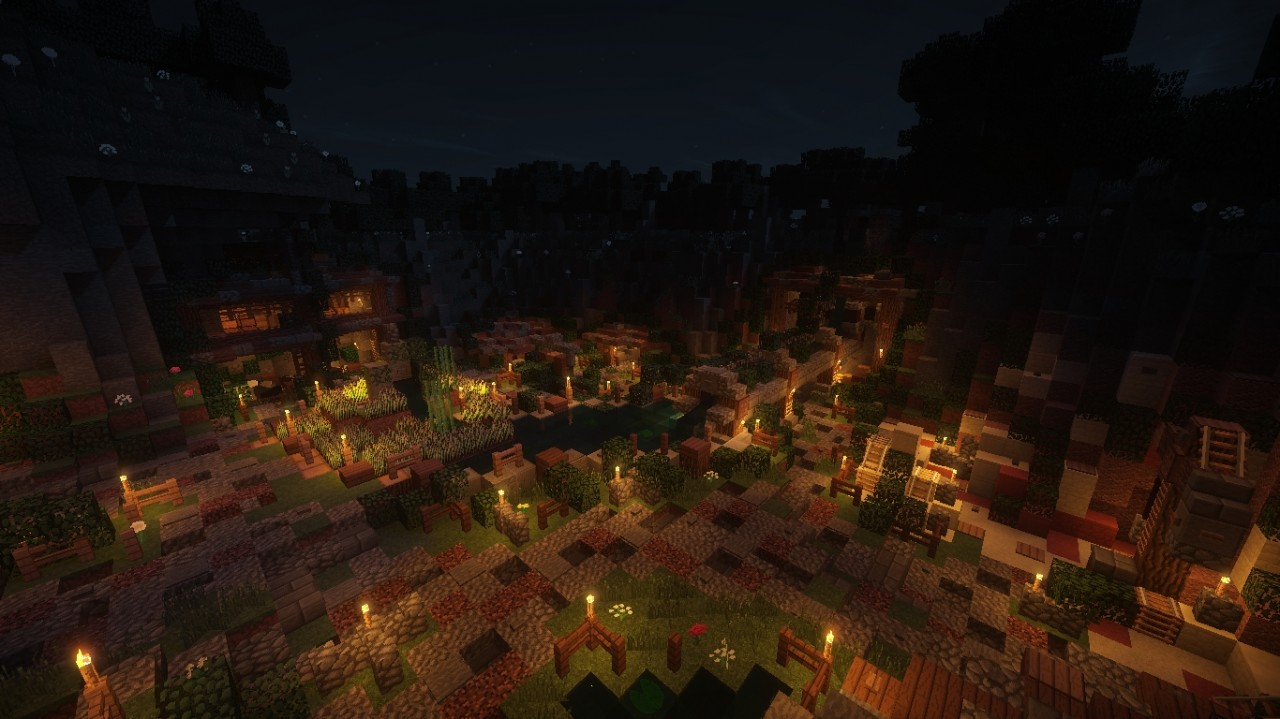 Secret Village in the Moutain Minecraft Map