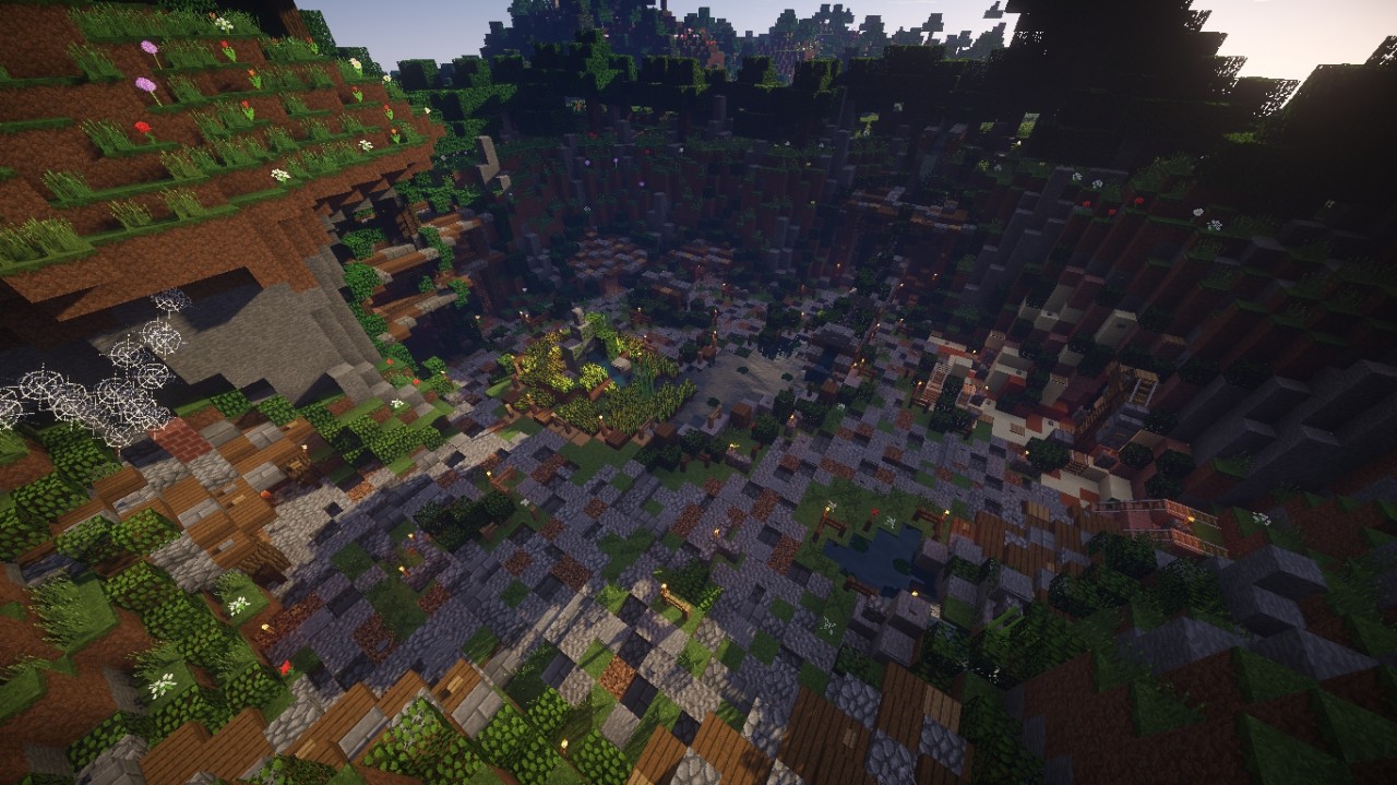 Secret Village in the Moutain Minecraft Map