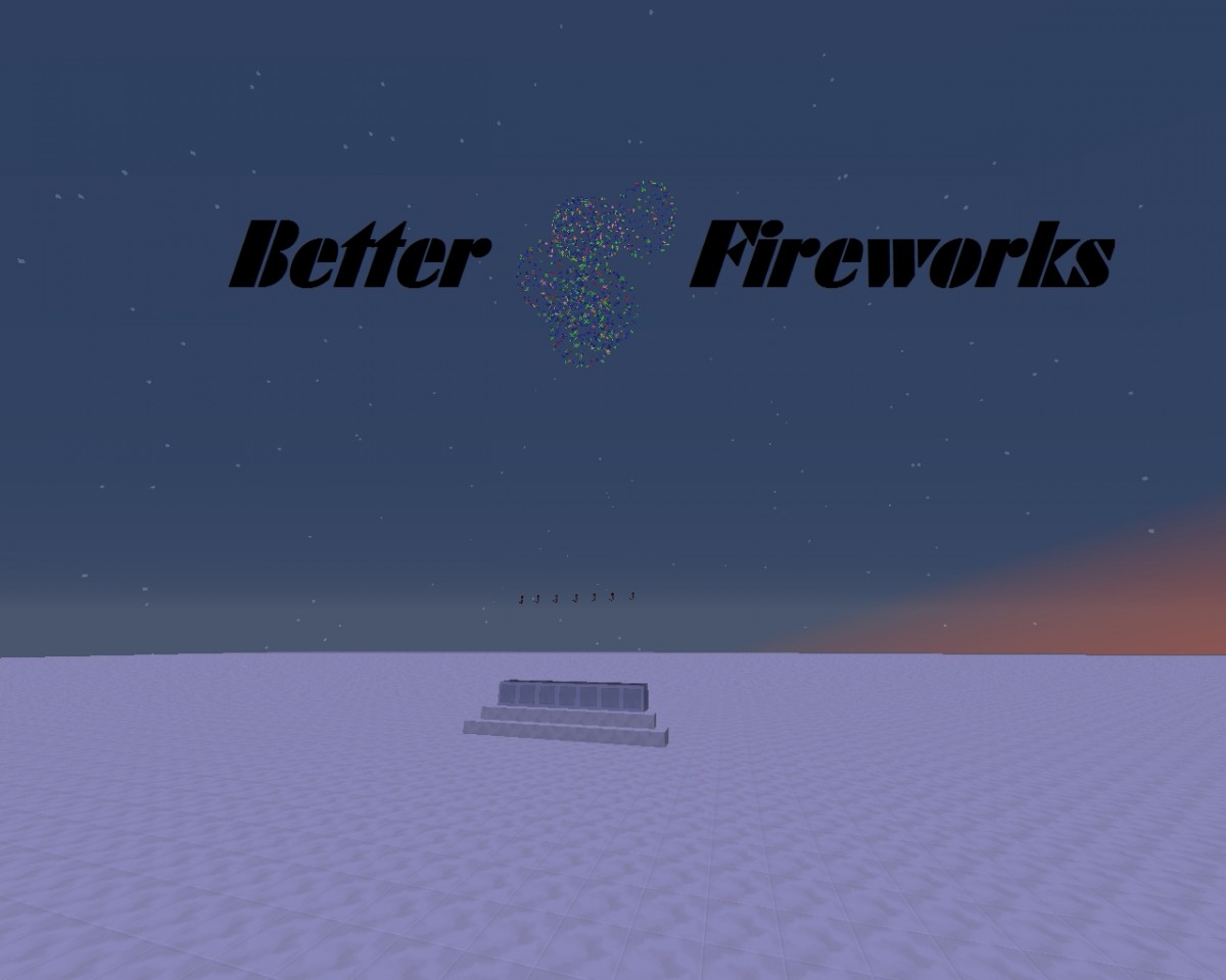 Better Firework shows Minecraft Map