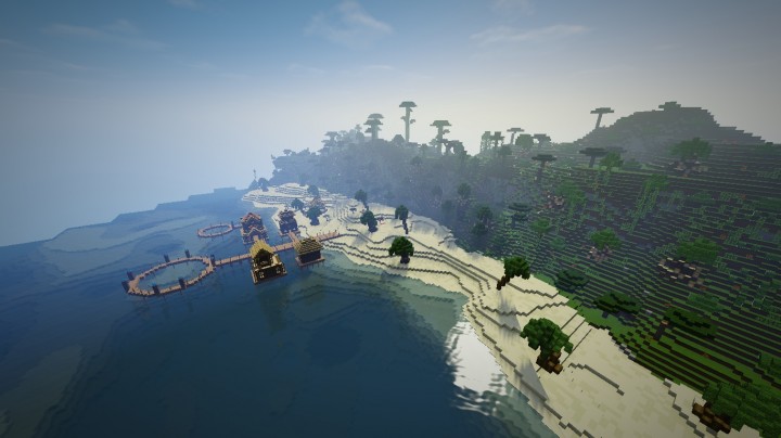 Hawaiian Beach Minecraft Map