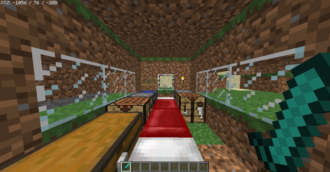 Secret Underground Redstone House Minecraft Map