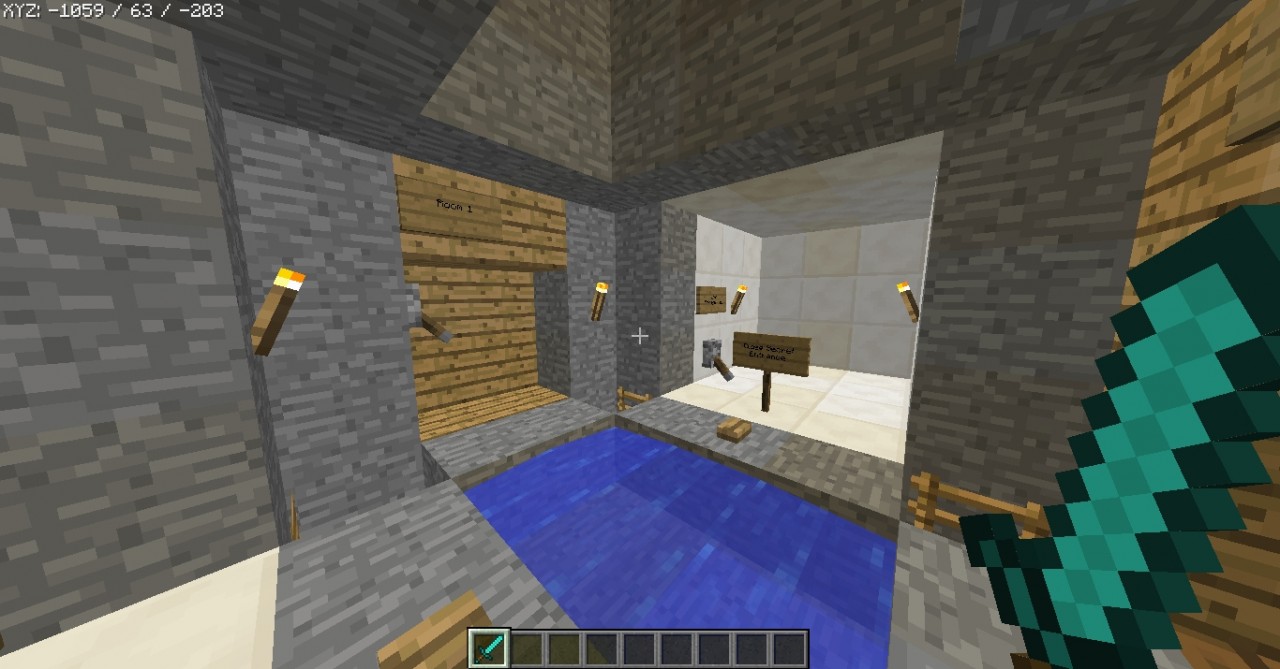 Secret Underground Redstone House Minecraft Map