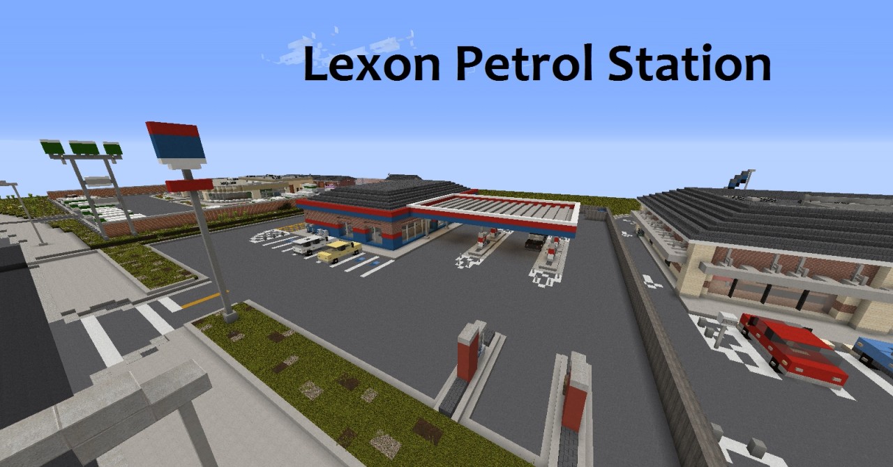 Lexon Petrol Station | Realistic Petrol Station Minecraft Map