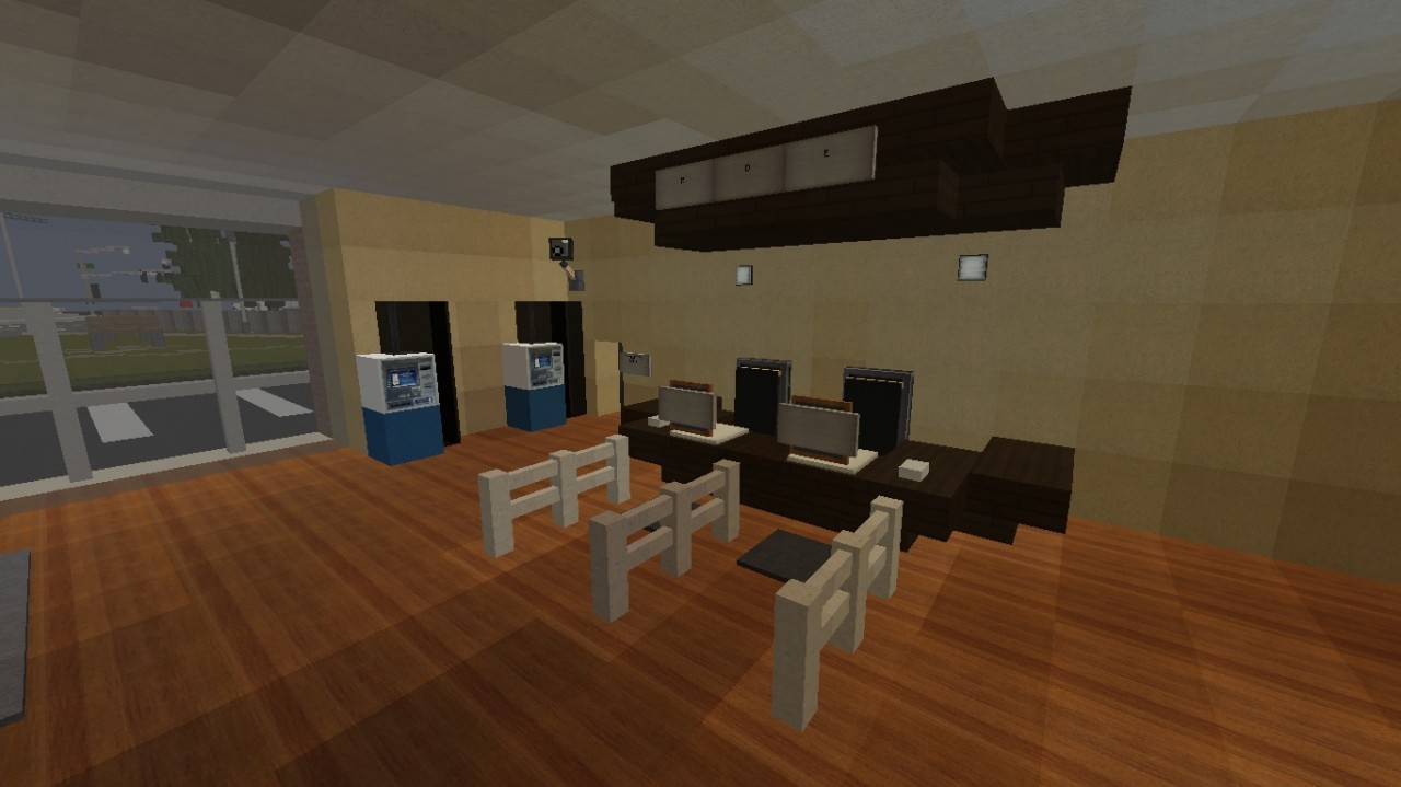 Bank Interior ECS Minecraft Map