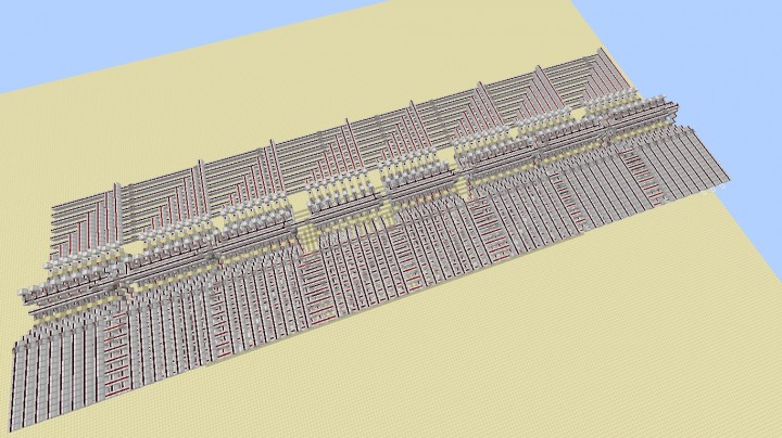 8-bit Binary number storage system with 8 bytes of storage. Minecraft Map