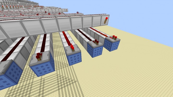 8-bit Binary number storage system with 8 bytes of storage. Minecraft Map