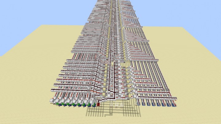 8-bit Binary number storage system with 8 bytes of storage. Minecraft Map