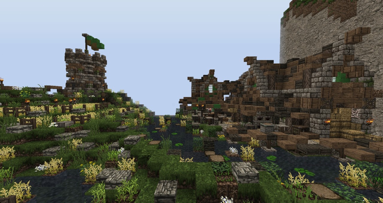 Medieval village (Plot) Minecraft Map