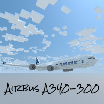 (Flows HD) Airbus A340-300 by TwIsTeD_uP454 Minecraft Map