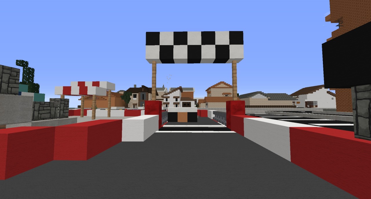 Port Ray Builds | Go-Kart Track Minecraft Map