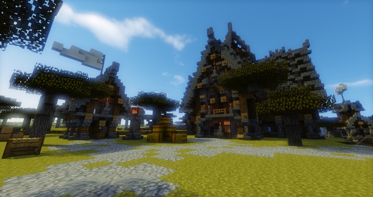 SmpMC Spawn Village Minecraft Map