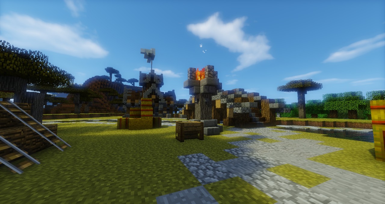 SmpMC Spawn Village Minecraft Map