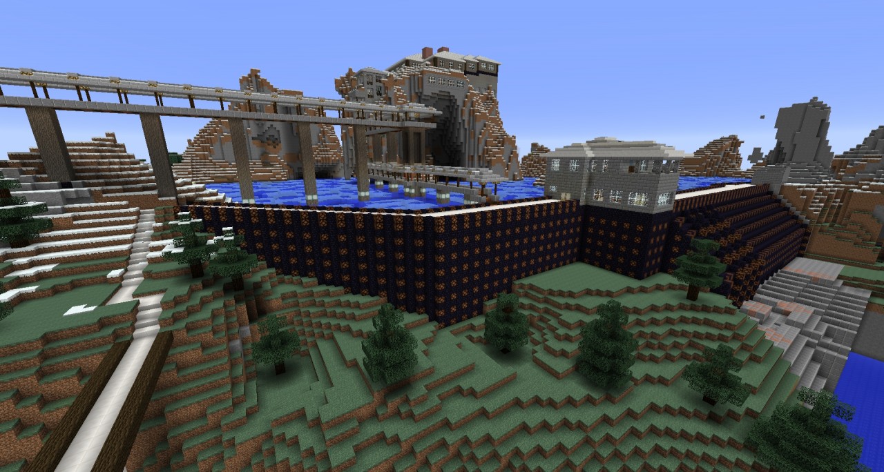 Obsidian Dam Minecraft Map