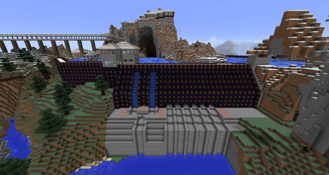 Obsidian Dam Minecraft Map
