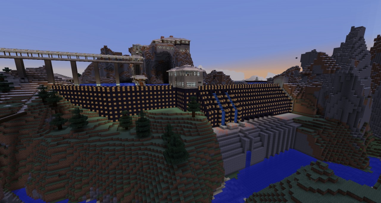 Obsidian Dam Minecraft Map