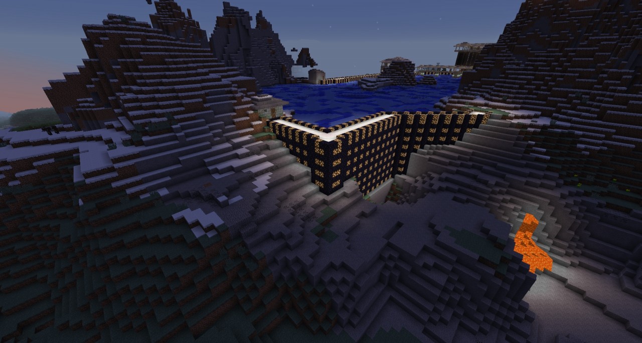 Obsidian Dam Minecraft Map