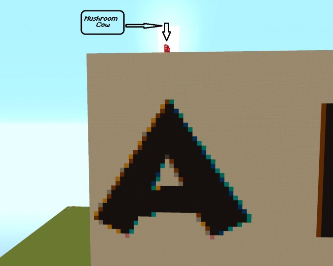 Better Letters in Minecraft Pixel Art scale: 300 to 200 blocks ...